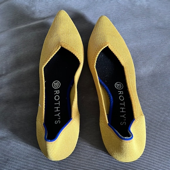 Rothy's | Shoes | Rothys Yellow Point Flat | Poshmark